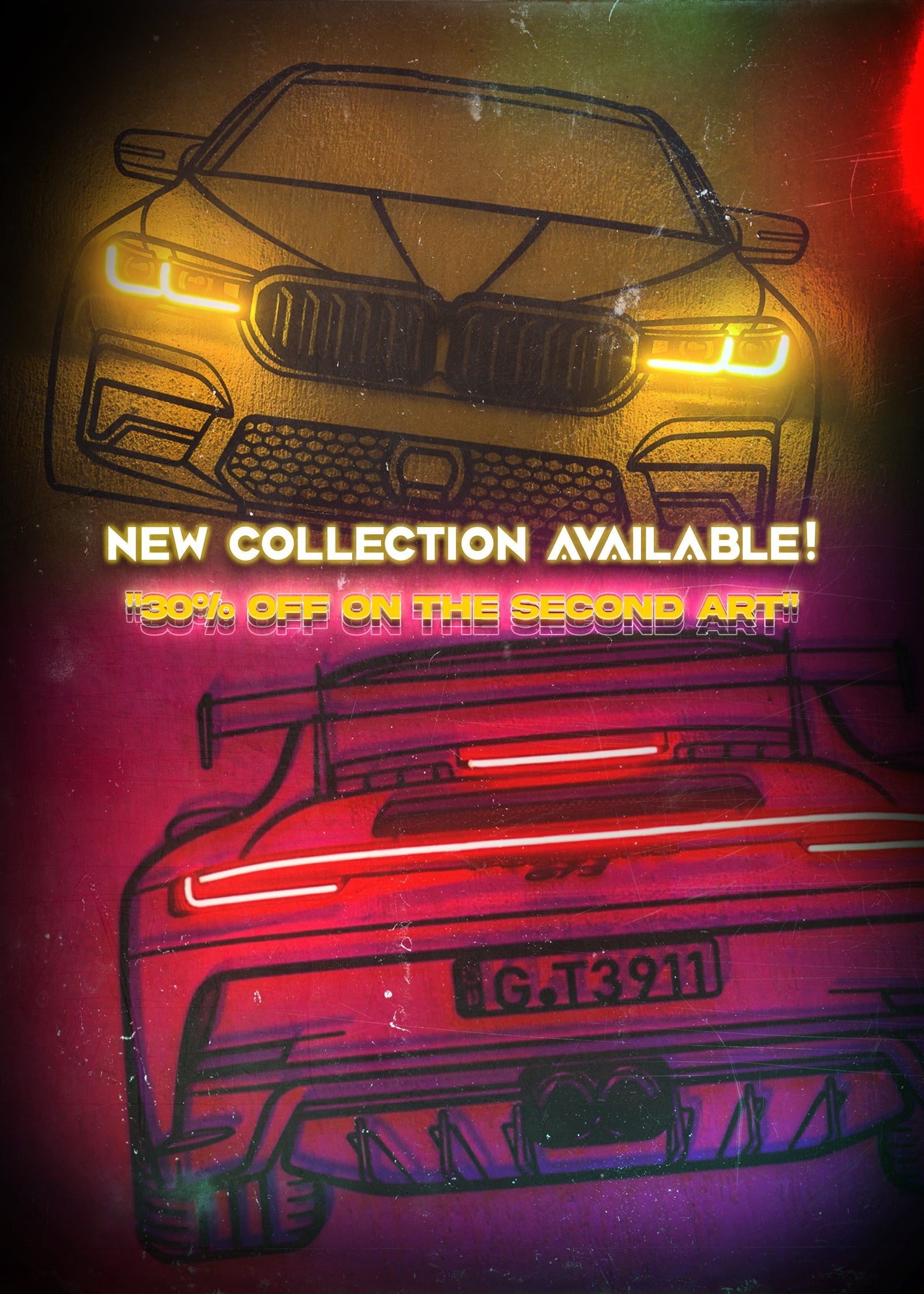 Modello Turbo - High-Quality Car Wall Art - Metal Wall Decor