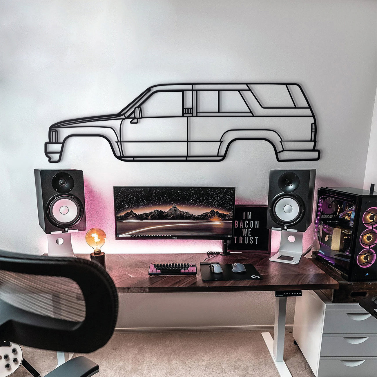 1984 4Runner 1st Gen (N60) Metal Car Wall Art - MT201