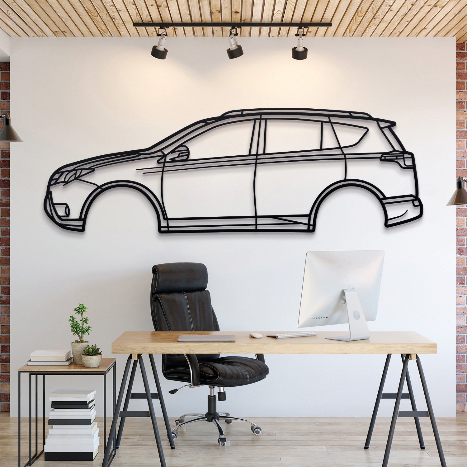 2013 RAV4 4th Gen (XA40) Metal Car Wall Art