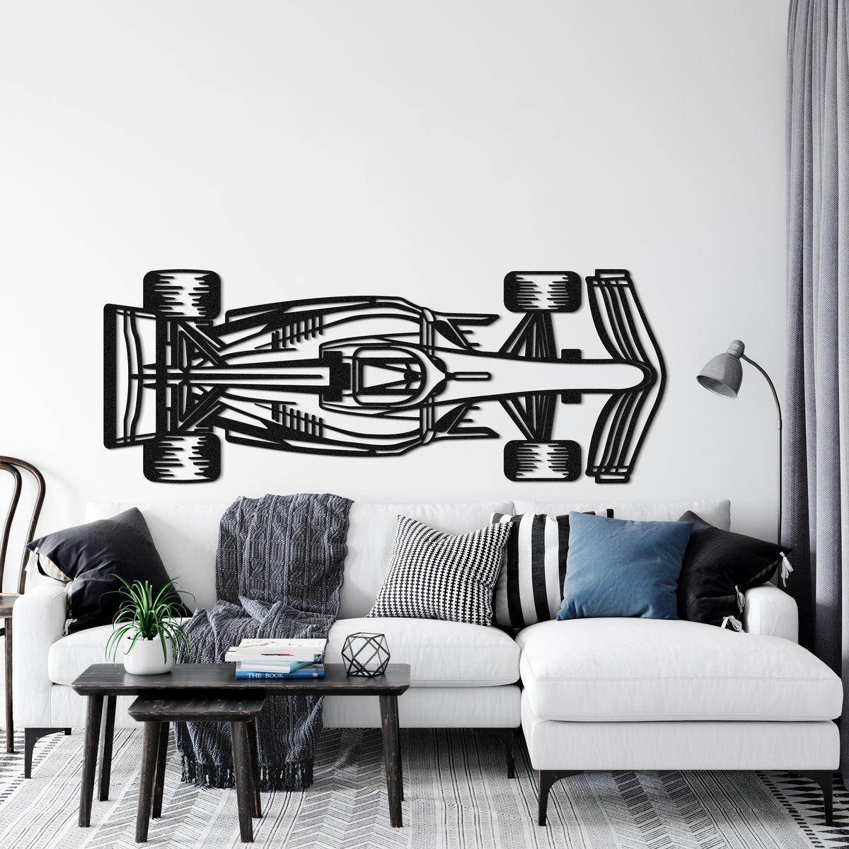 Formula 1 2022 Top View Horizontal Metal Car Wall Art - MT0979