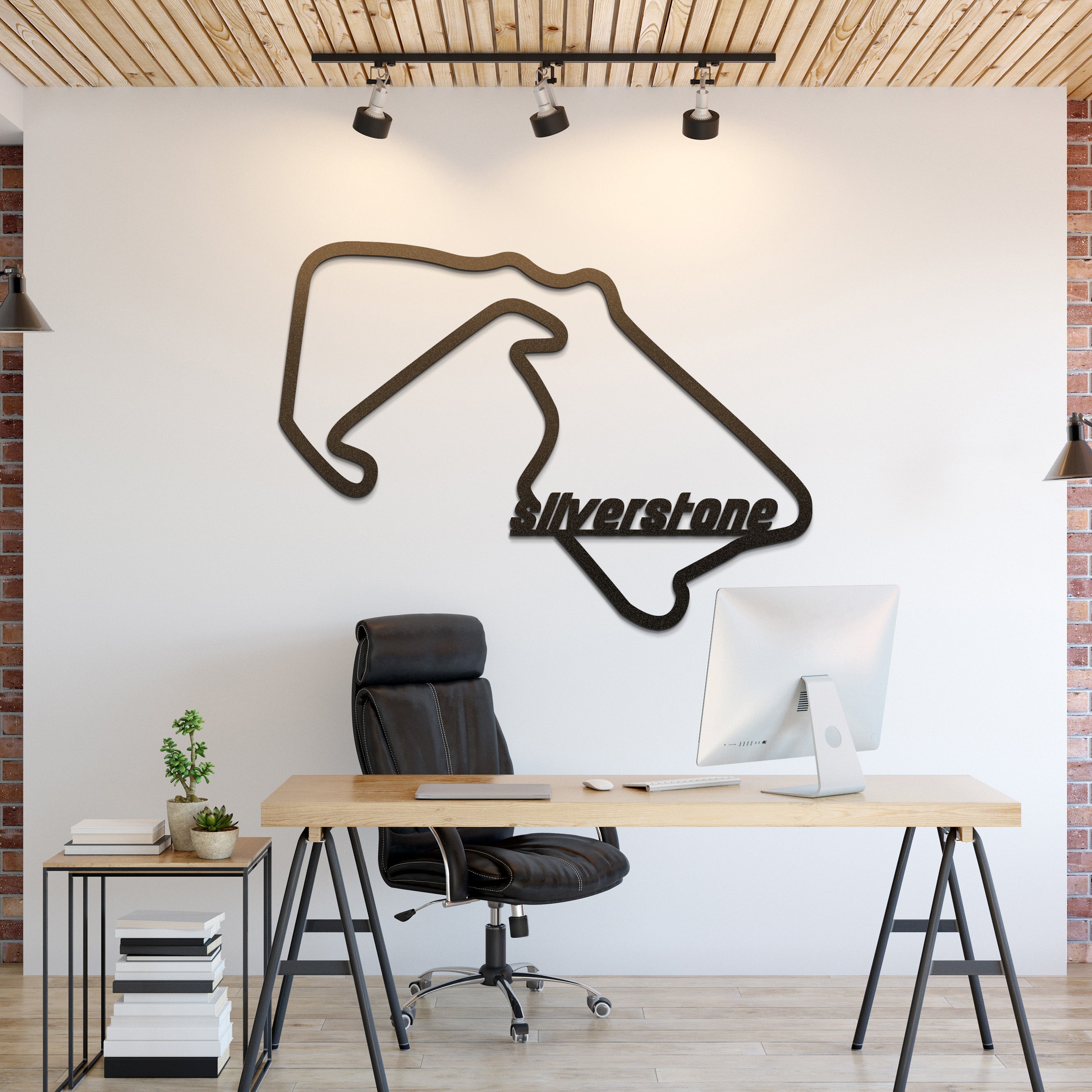 Silverstone Formula 1 Metal Circuit Wall Art - MT1089